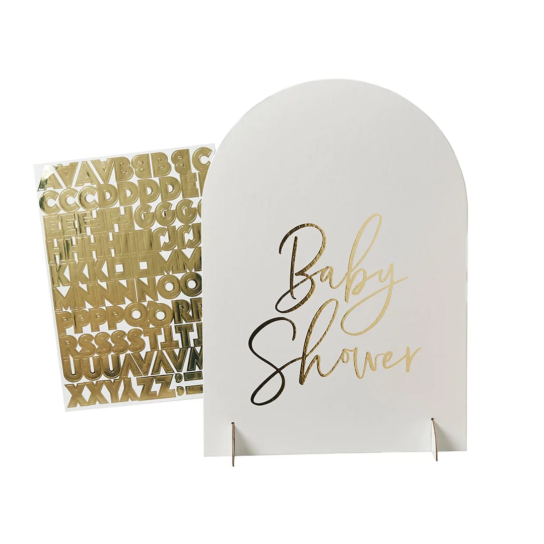 Baby Shower skilti með límmiðum 42x30 cm – Balún